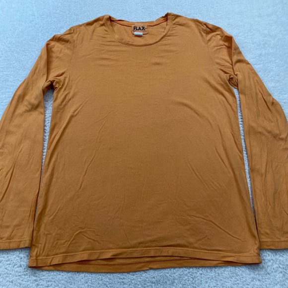 Flax | Shirts | Flax Mens Long Sleeve Crew Neck Tshirt Made In Usa ...